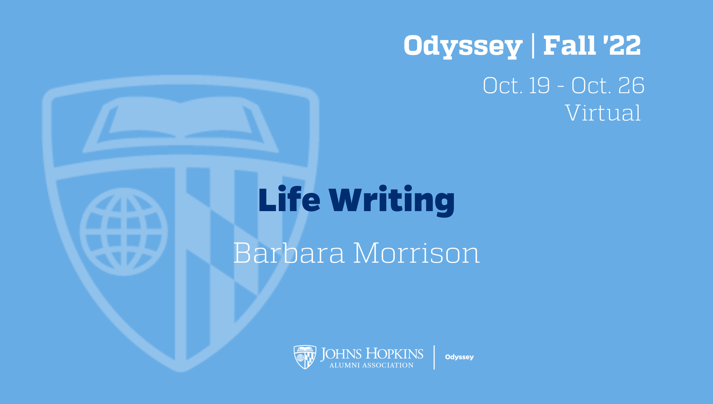 Life Writing | Johns Hopkins Events