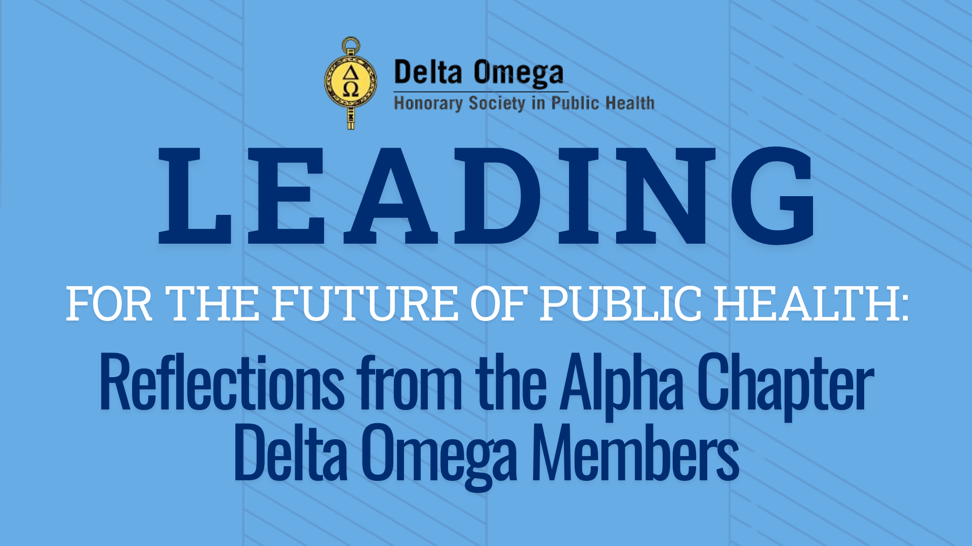 Leading for the Future of Public Health: Reflections from the Alpha ...