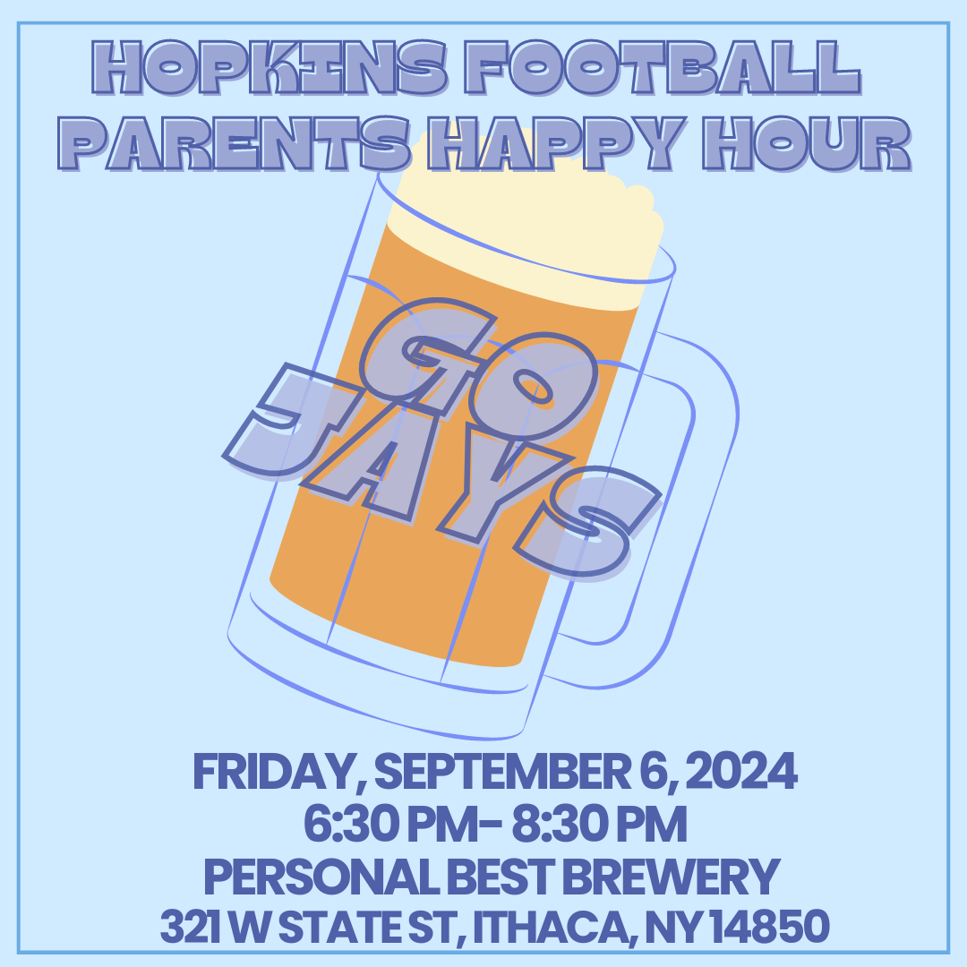 Hopkins Football Parents Happy Hour in Ithaca | Johns Hopkins Events