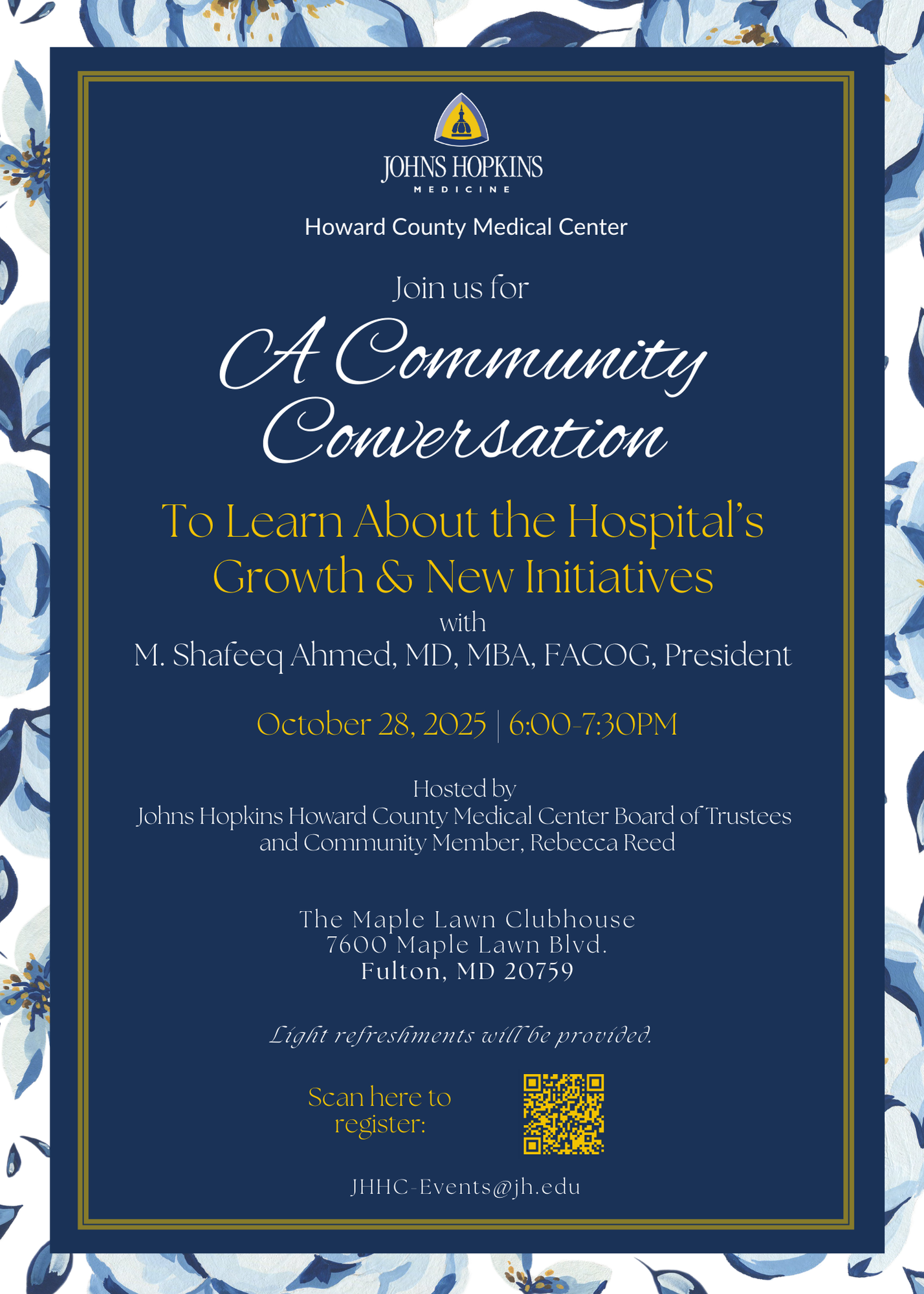 Community Conversation | Johns Hopkins Events